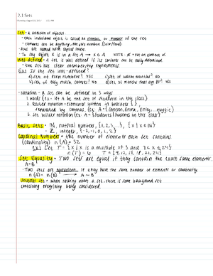 Math notes 10 - MTH 110 - Studocu