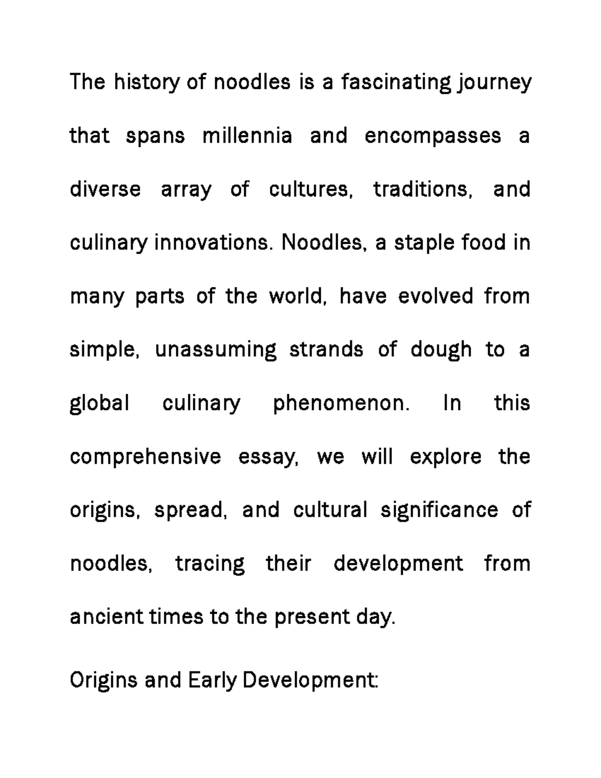 Whatisthehistoryofnoodles jason - The history of noodles is a ...