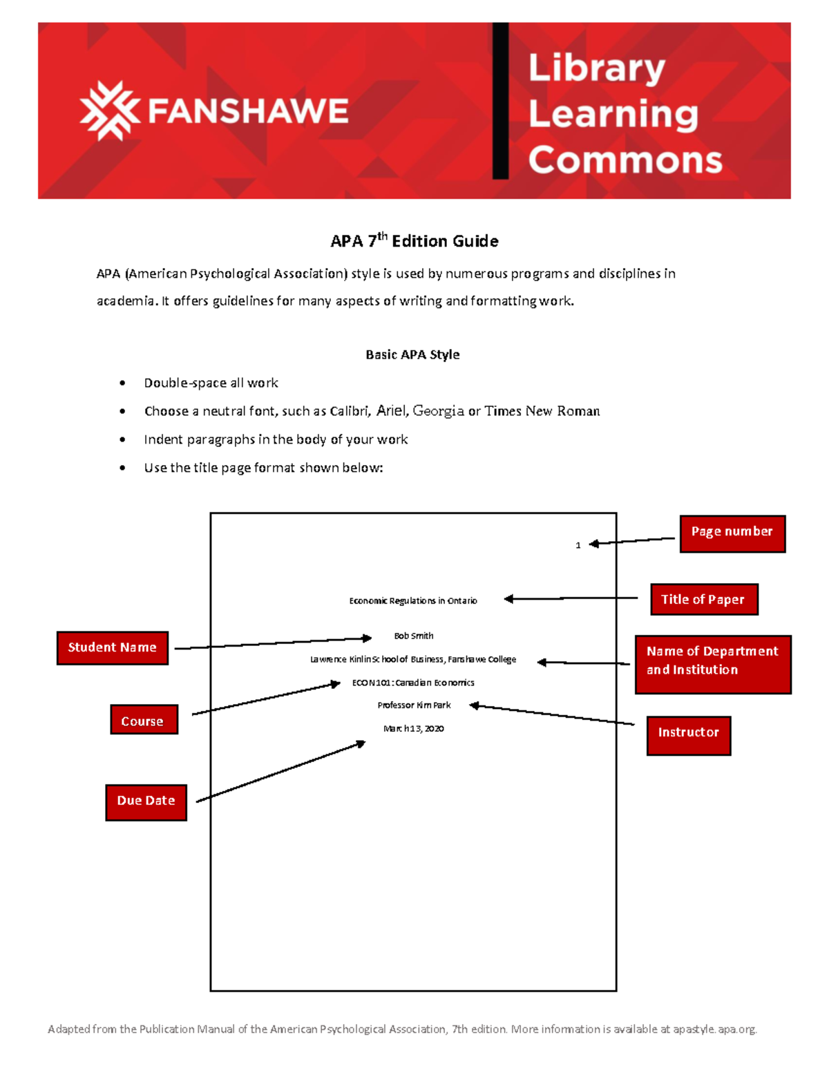 APA-7th-Edition-LLC-2020 (2) - APA 7th Edition Guide APA (American ...