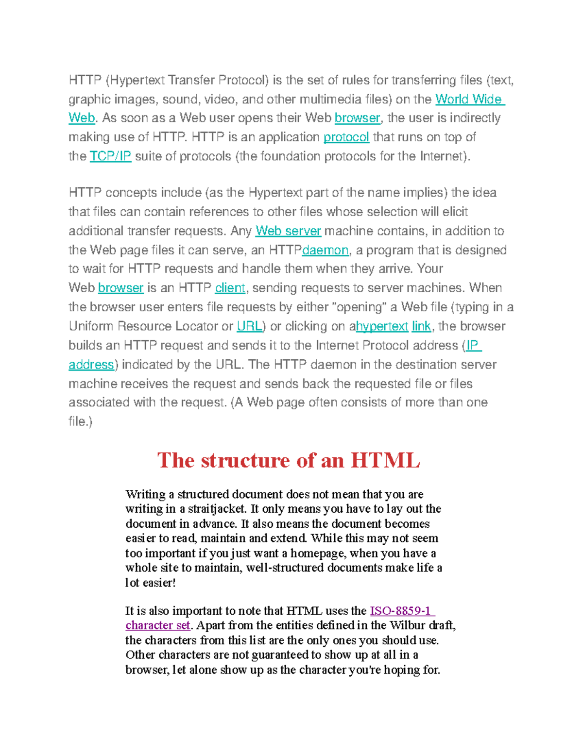 HTTP - notes - HTTP (Hypertext Transfer Protocol) is the set of rules ...