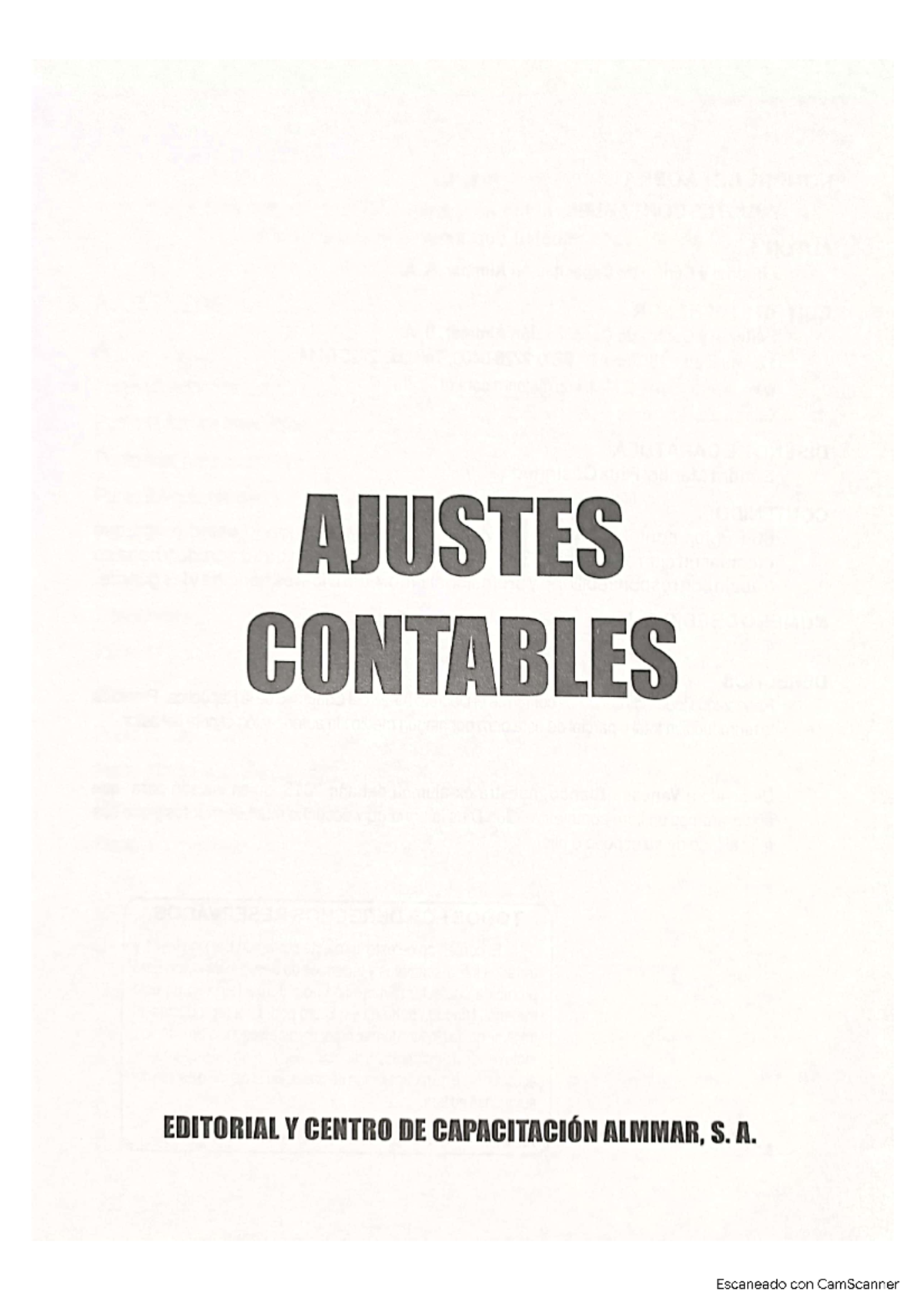 Ajustes Contables #1 - Contabilidad I - Studocu