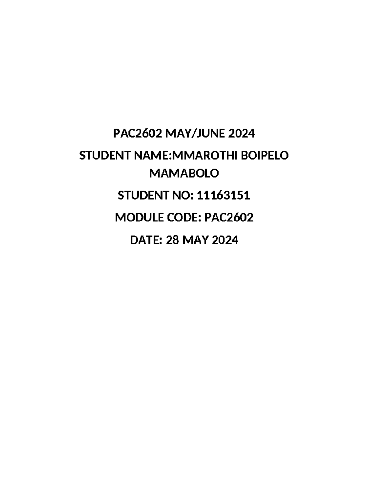 may june examination script got a 100% desciplinary pending on it coz i ...