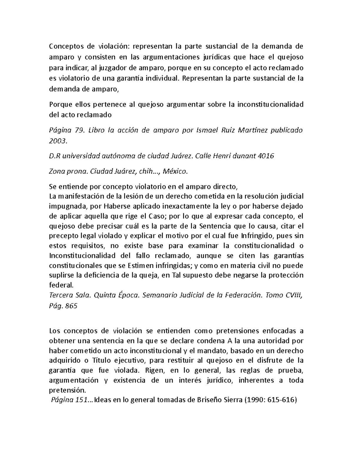 Conceptos-de-violación - Conceptos de violación: representan la parte ...