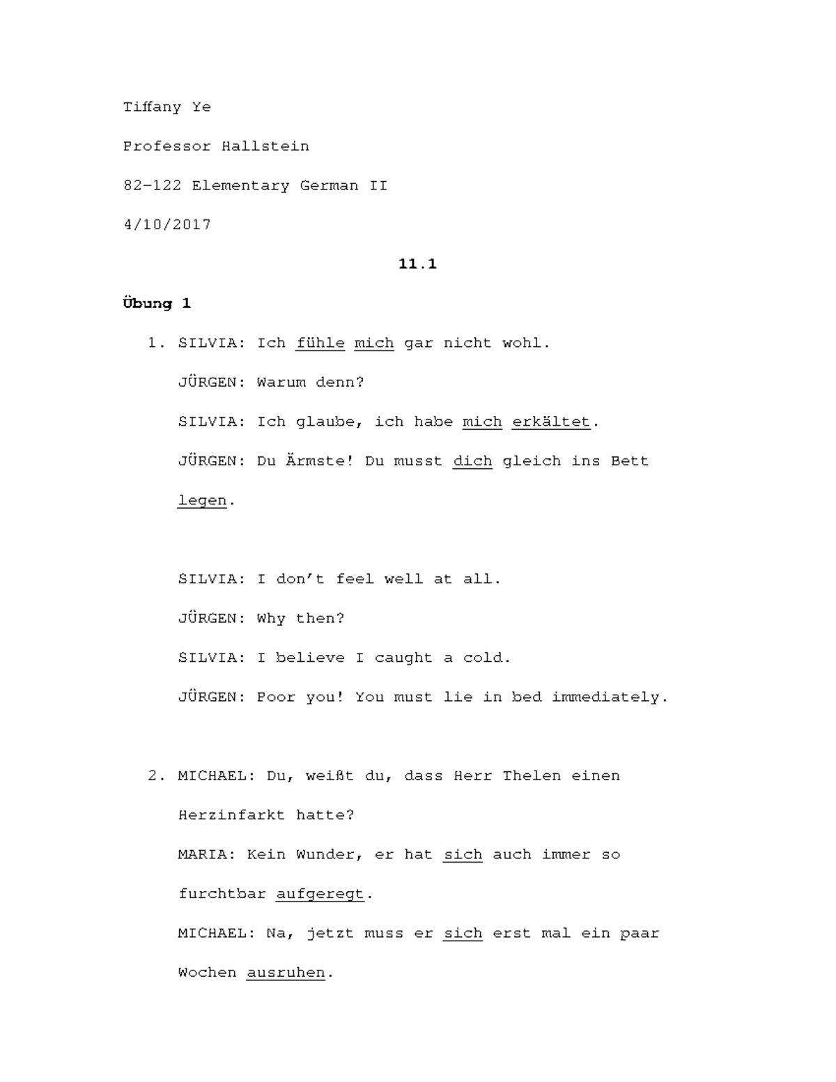 11.1 Homework Assignment - Tiffany Ye Professor Hallstein 82-122 ...