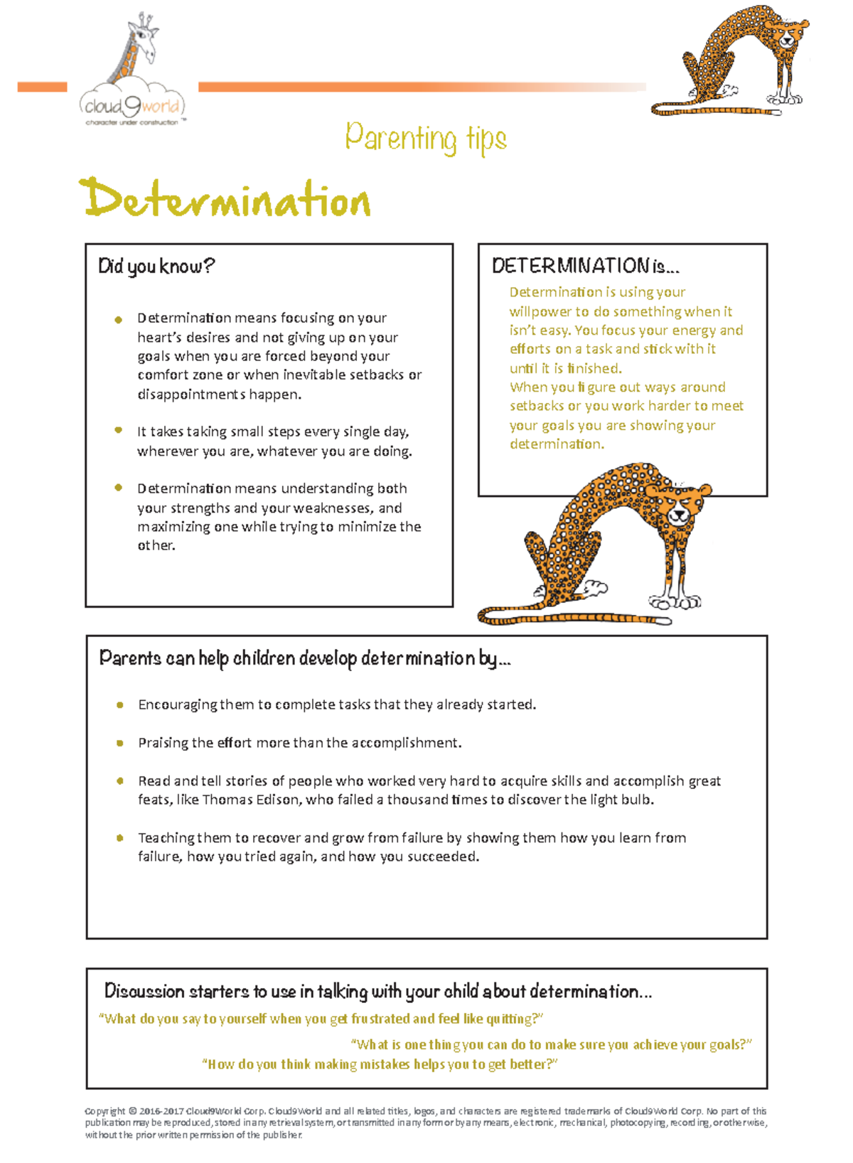 Determination Parenting Tips - Determination Did you know ...