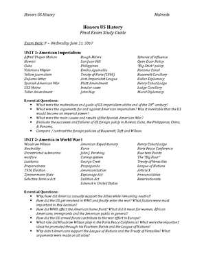 Great Depression - Unit Guide - Great Depression & the New Deal Unit ...