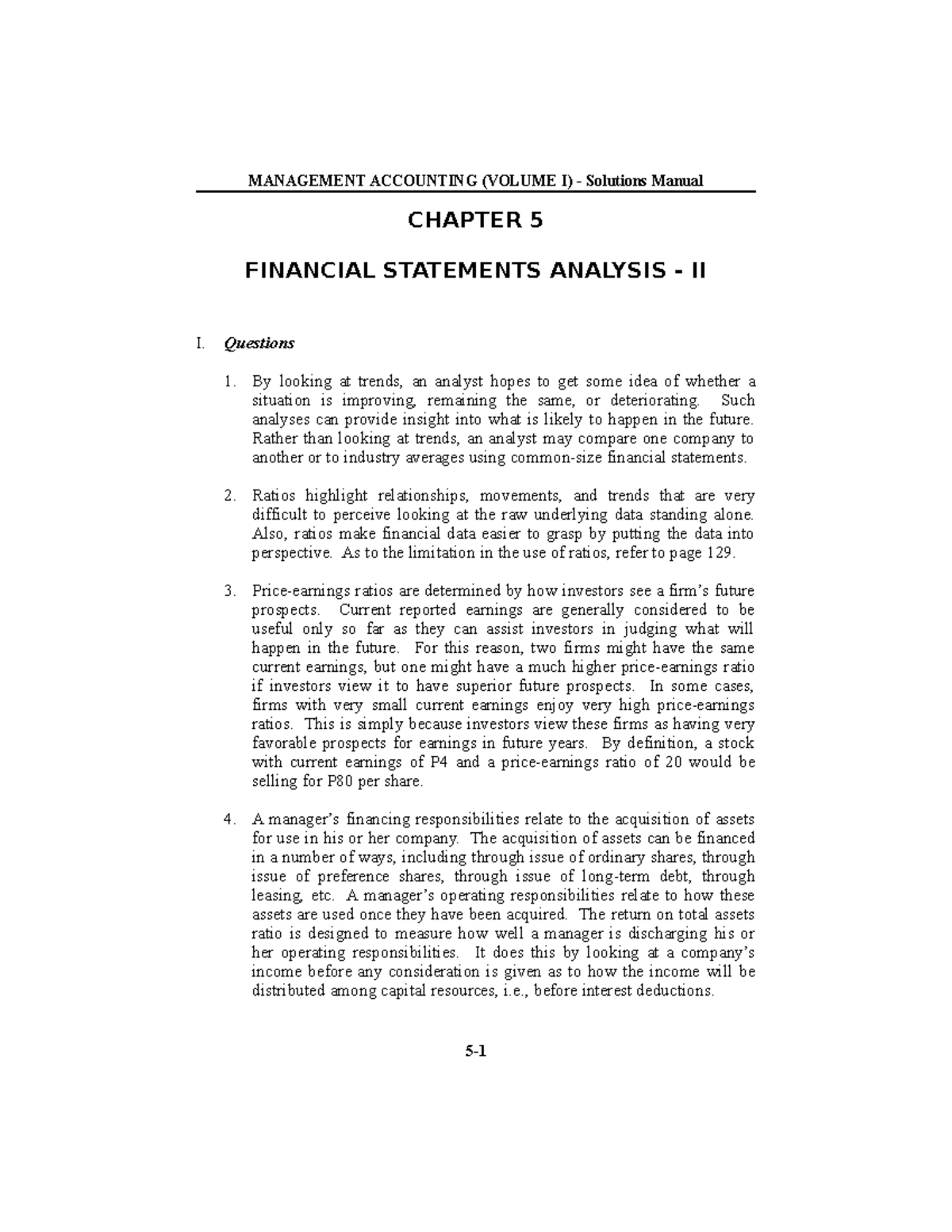 Chapter 05 - Financial Statements Analysis - II - MANAGEMENT ACCOUNTING ...