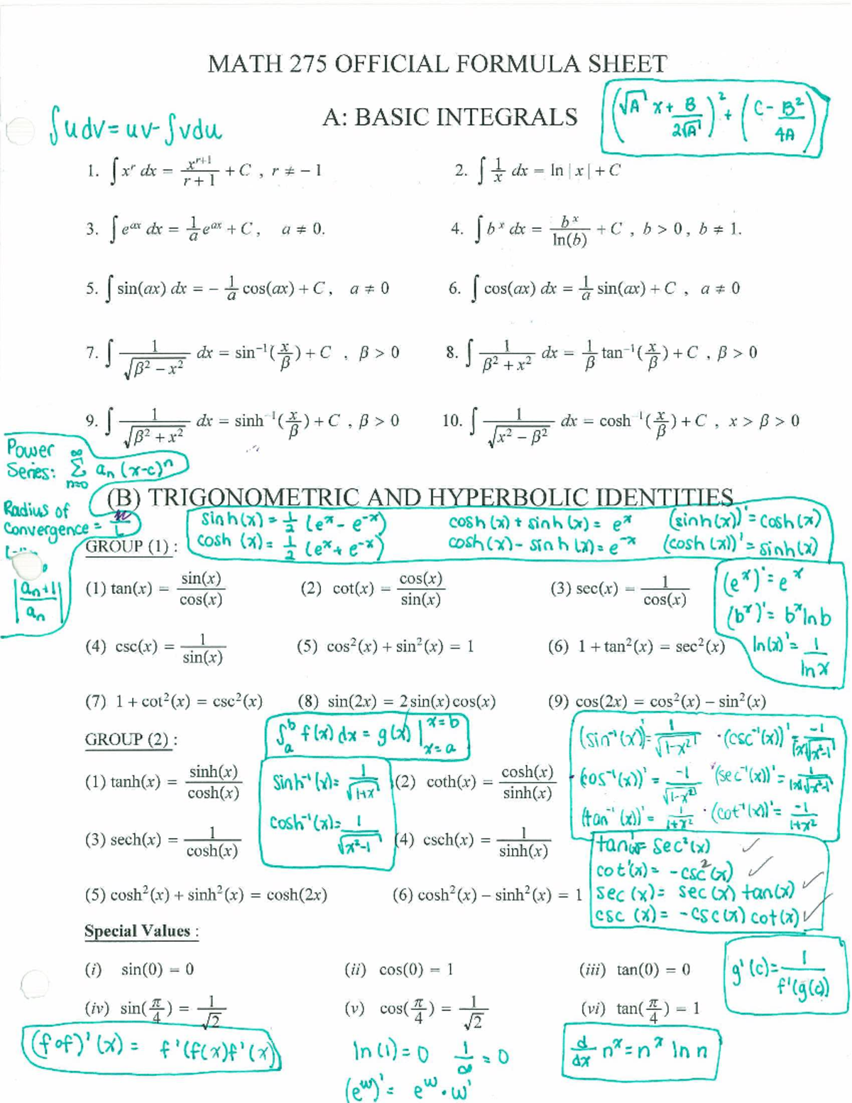 Calculus for Engineers and Scientists - Lecture notes - Notes - MATH ...