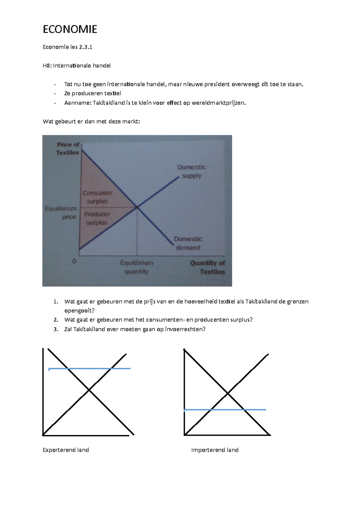 Economie 2.3.1 (les 5) - Les van Rem - Economie les 2. H8 ...