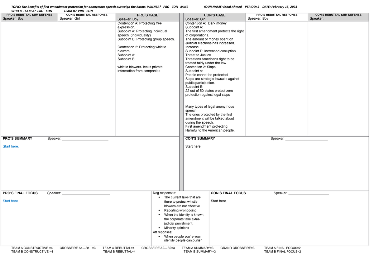 PF Flowsheet- Unlimited-Extra Long - TOPIC: The benefits of first ...