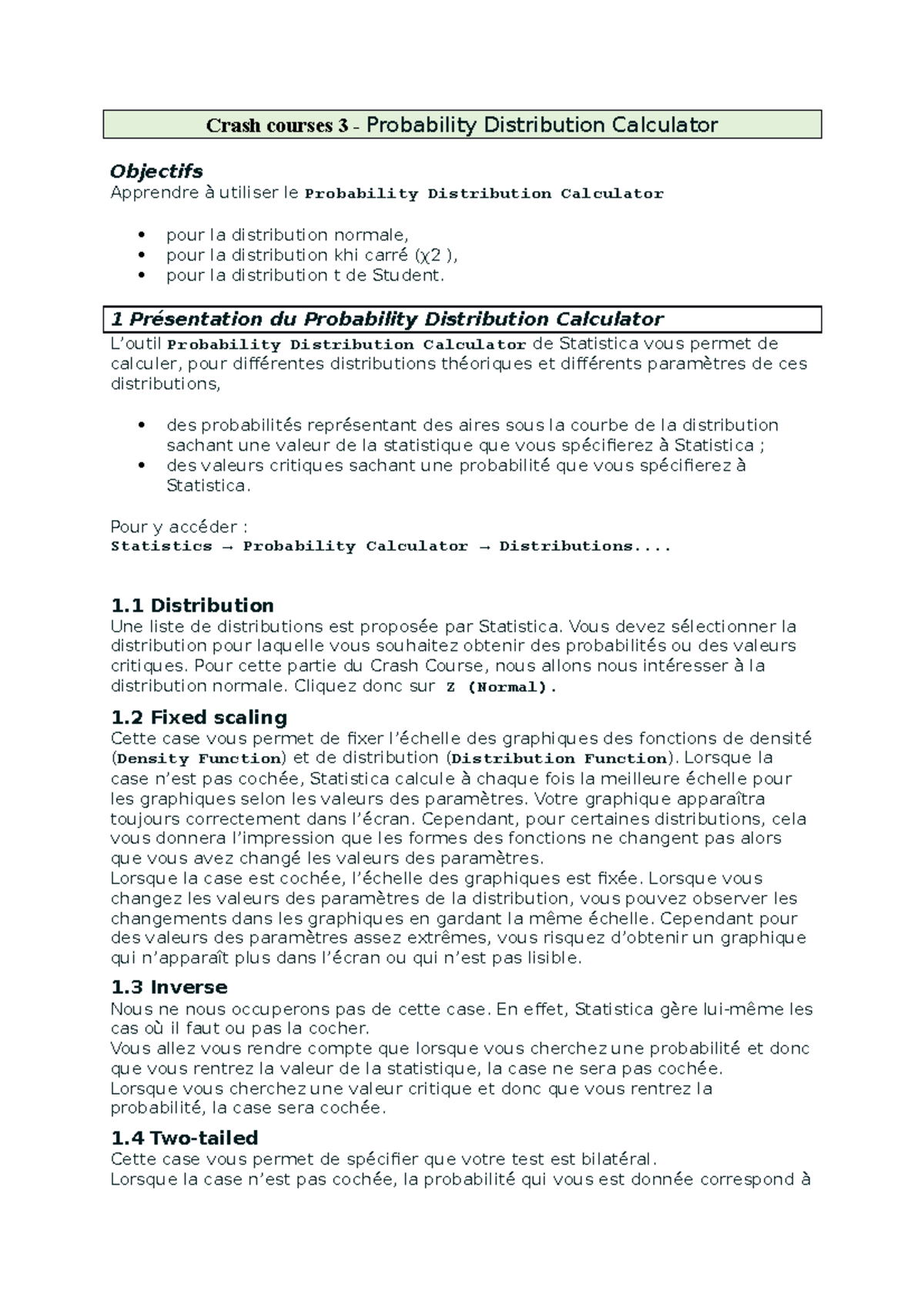 Crash courses 3 - extension cours - Crash courses 3 - Probability ...