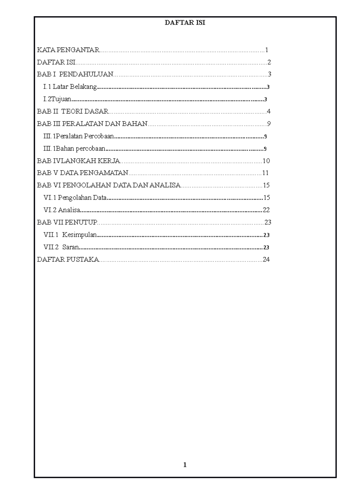 UJI Geser - DAFTAR ISI BAB V DATA - Studocu