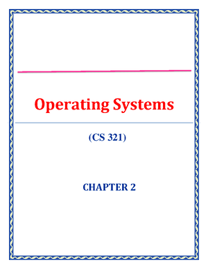 Operating system 2 - Operating-System Operations Modern operating systems are interrupt driven ...