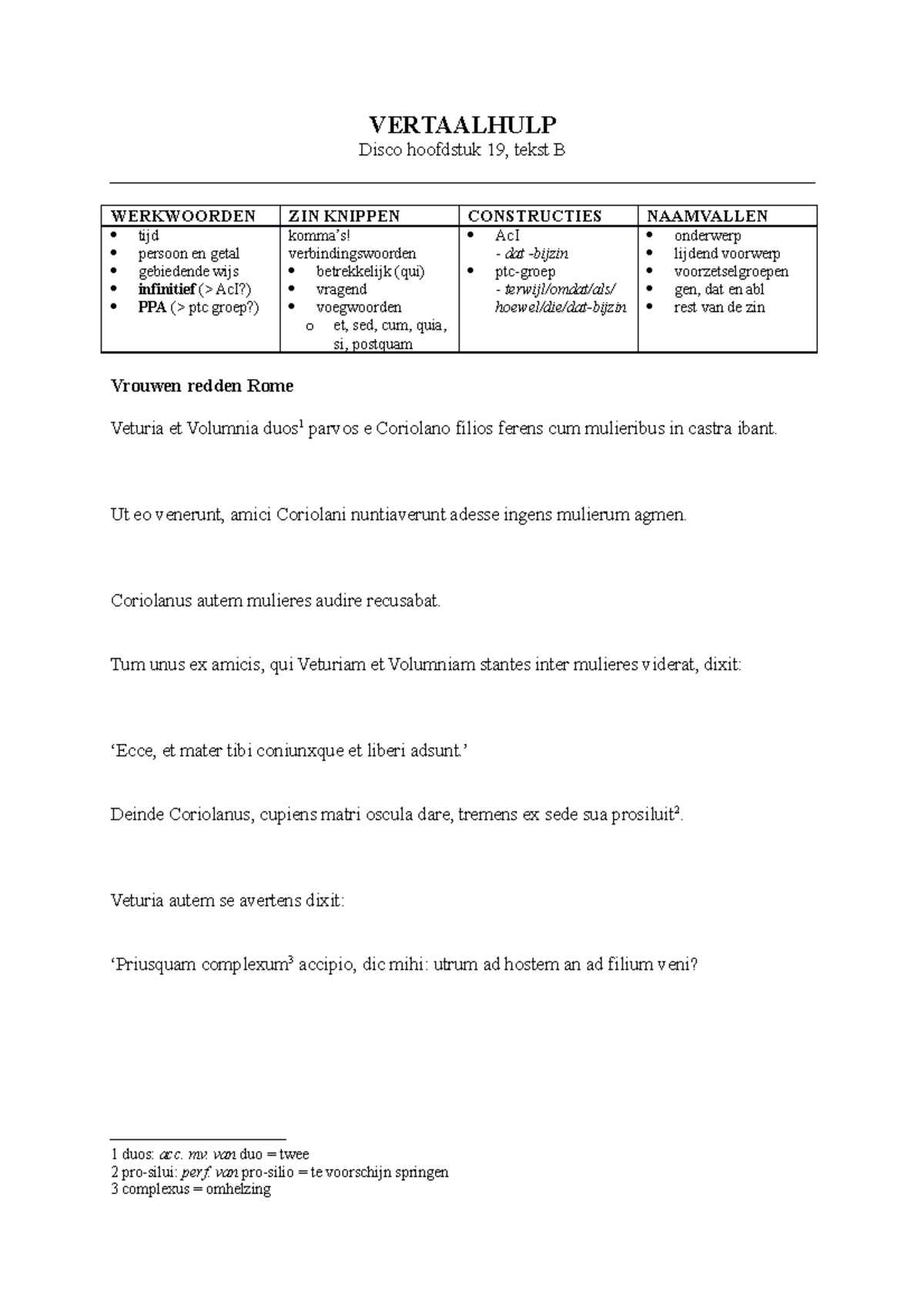 Kopie van Disco hfst 19 tekst B vertaalhulp - VERTAALHULP Disco ...