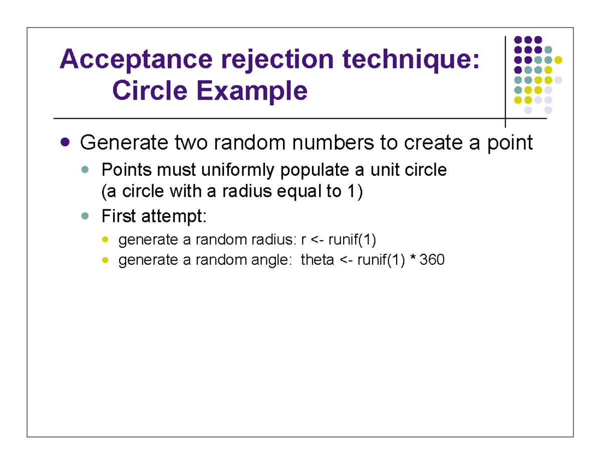 25 Acceptance Rejection Technique - Acceptance rejection technique ...