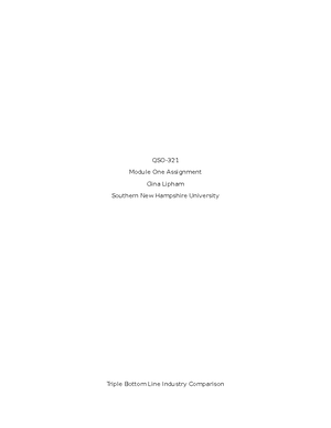 Module Five Assignment - QSO- Module Six Assignment Gina Lipham ...