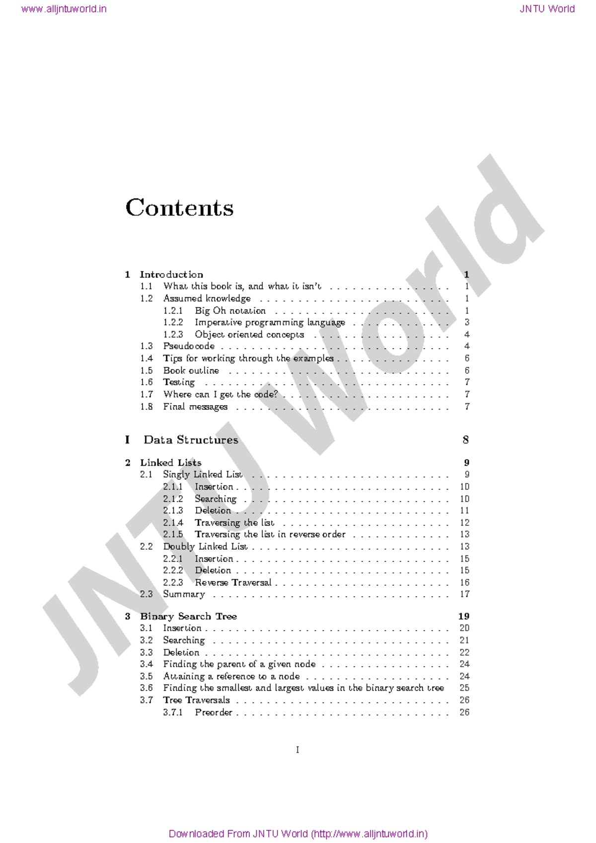 Data Structures Notes On Stemming Algorithms In Irs Contents I Ii 1