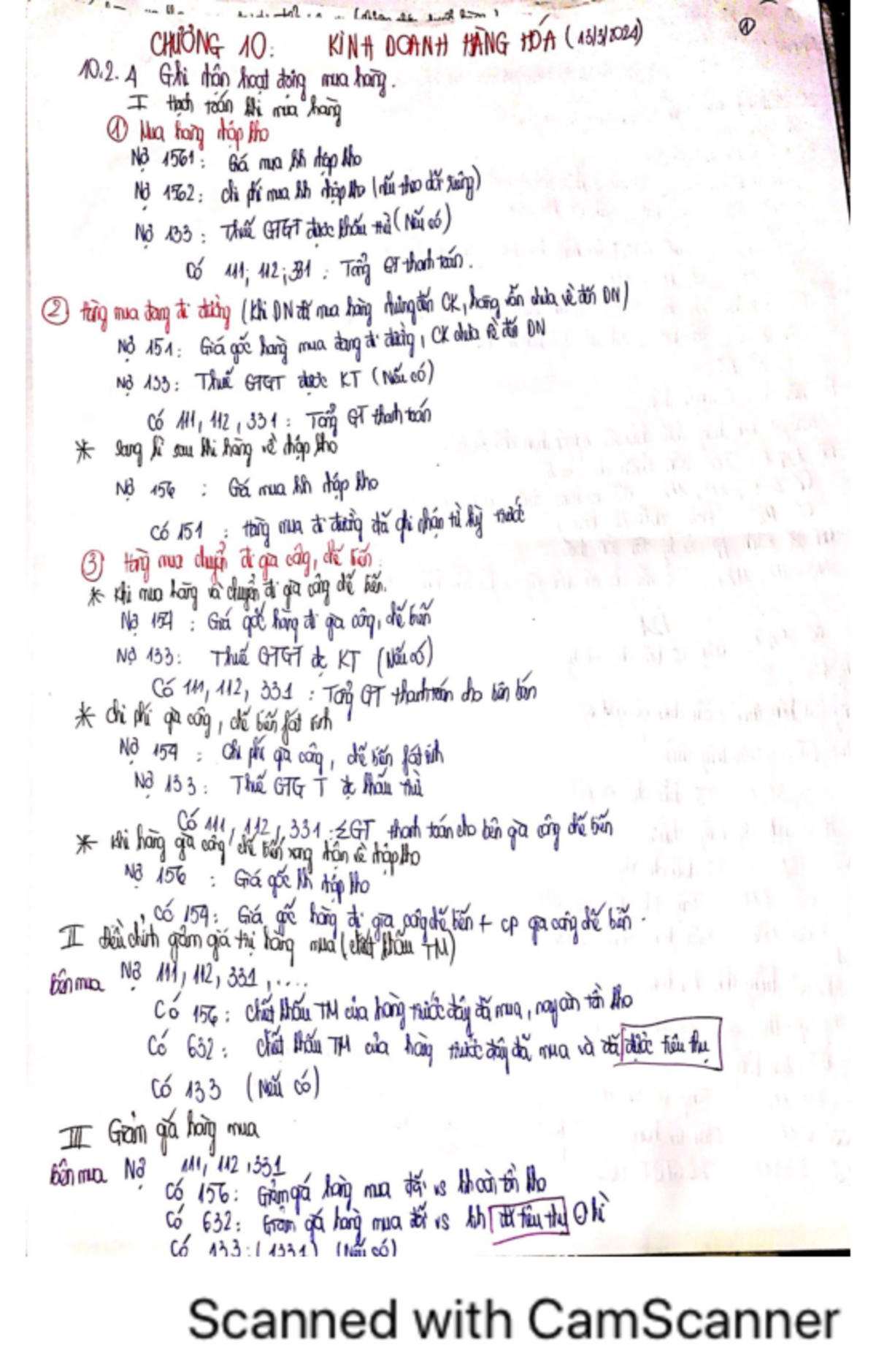 KTTC 2 - TÓM TẮT C10 - lb limit him CHIONG 10: KIN # DOANH HANG HDA (13/3/2024) a 10,2. 4 Ghi ...