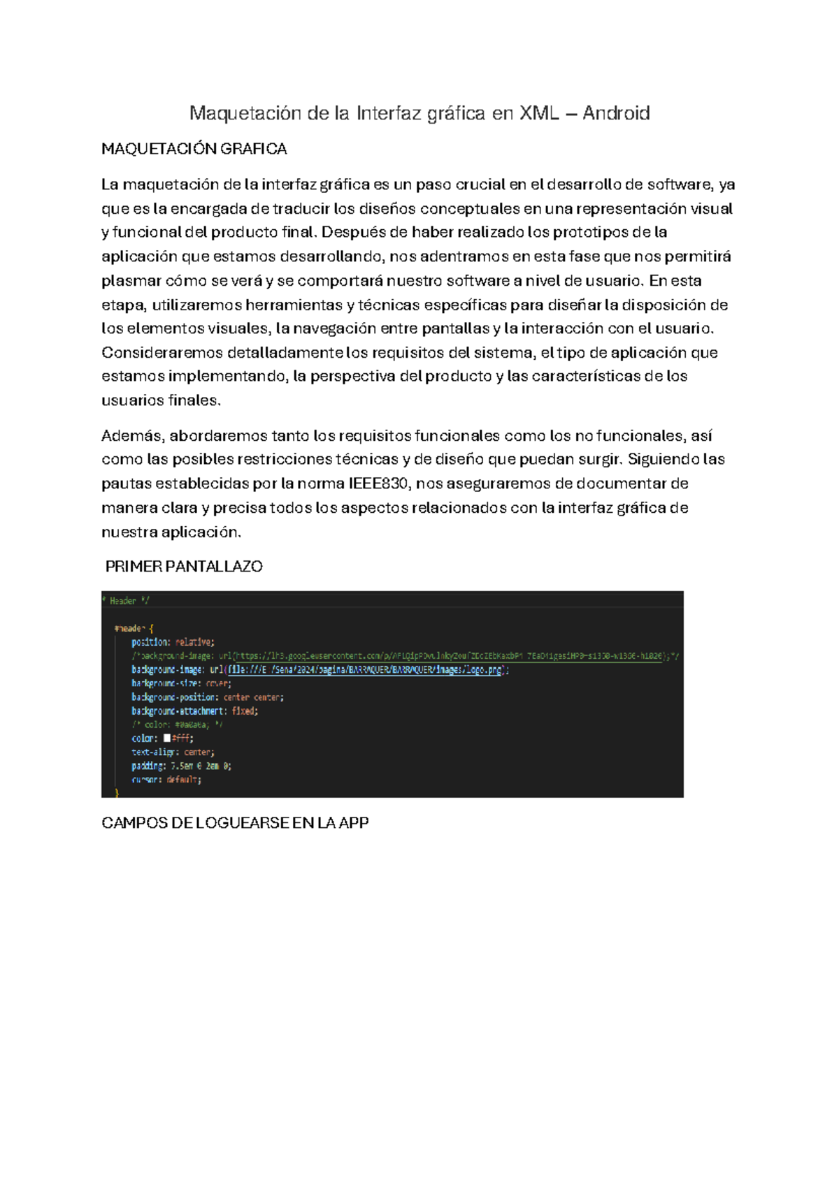 Maquetación de la Interfaz gráfica en XML – Android - Maquetación de la ...