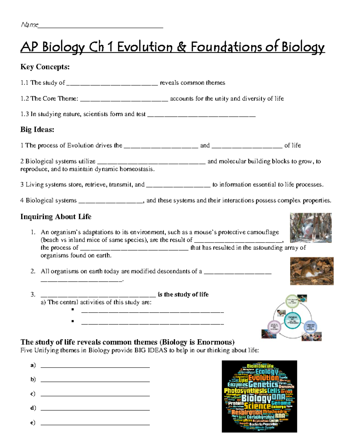 Ch 1- Foundations, 2016 - Name_____________________________________ AP ...