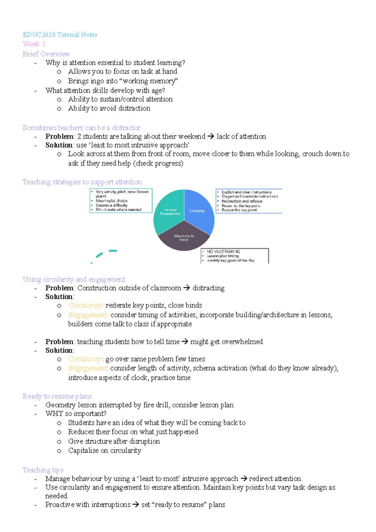 Educ2620 Weeks 1 7 Tutorial Notes Educ2620 Tutorial Notes Week 1 Brief Overview Why Is 