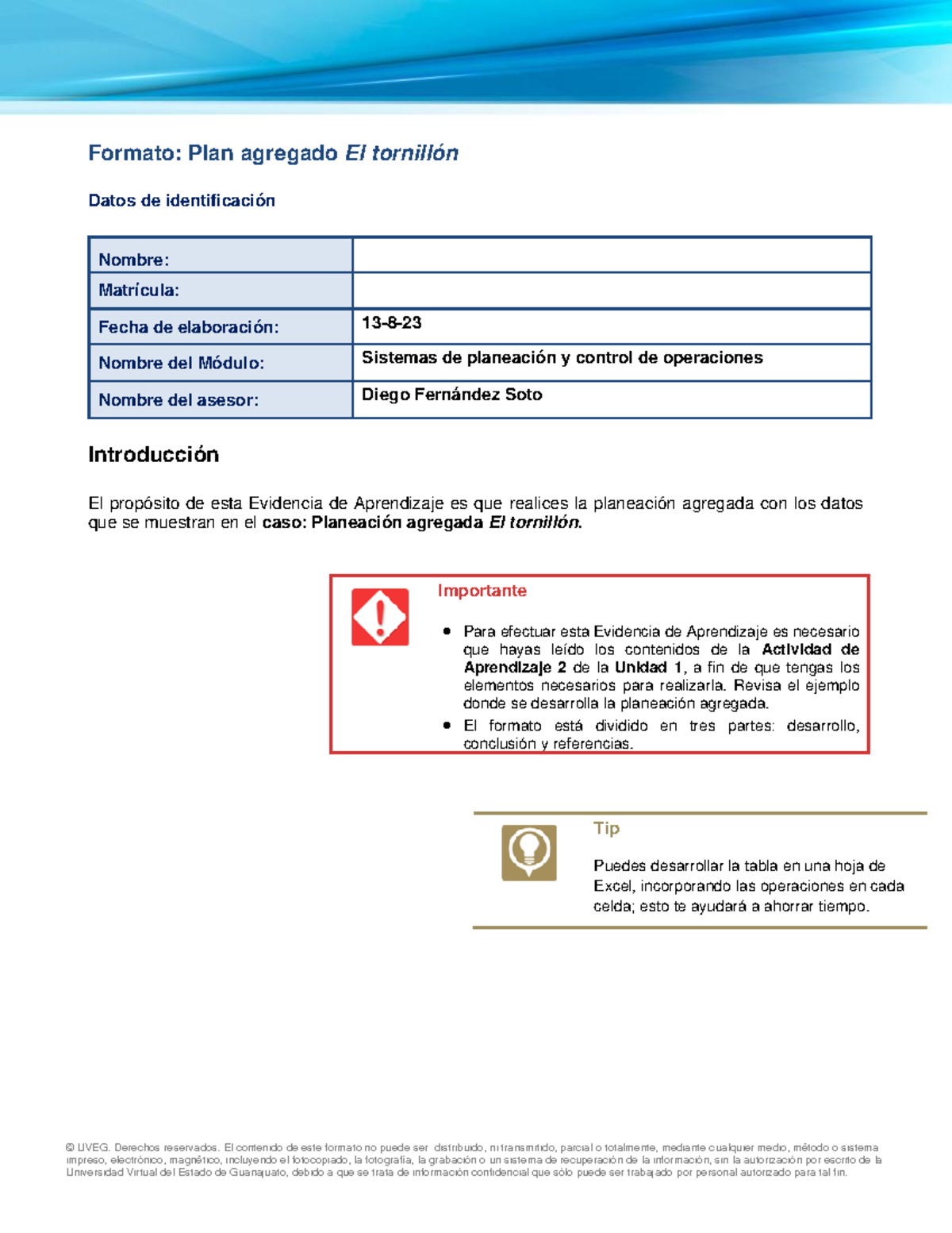 EA3 Plan Agregado - © UVEG. Derechos reservados. El contenido de este ...