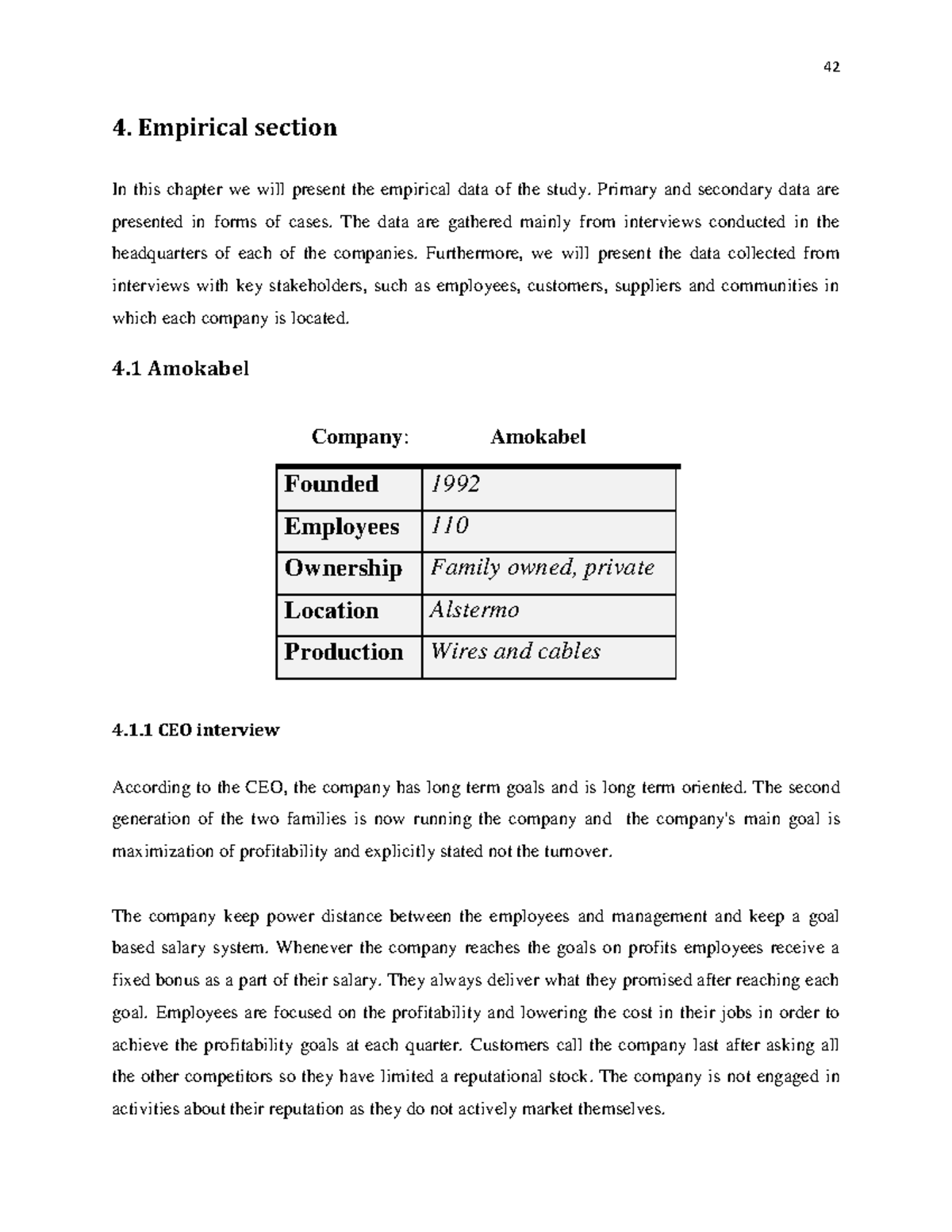 Case 1 for Workshop 1 - 4. Empirical section In this chapter we will ...