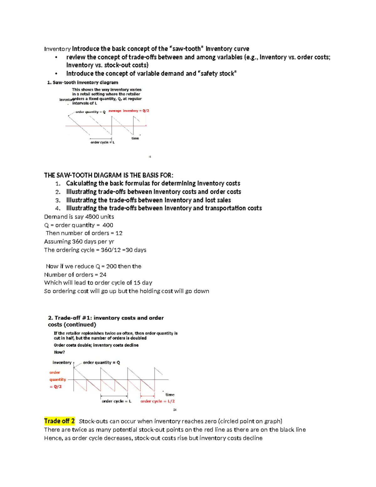 Inventory - lecture - Inventory introduce the basic concept of the “saw ...