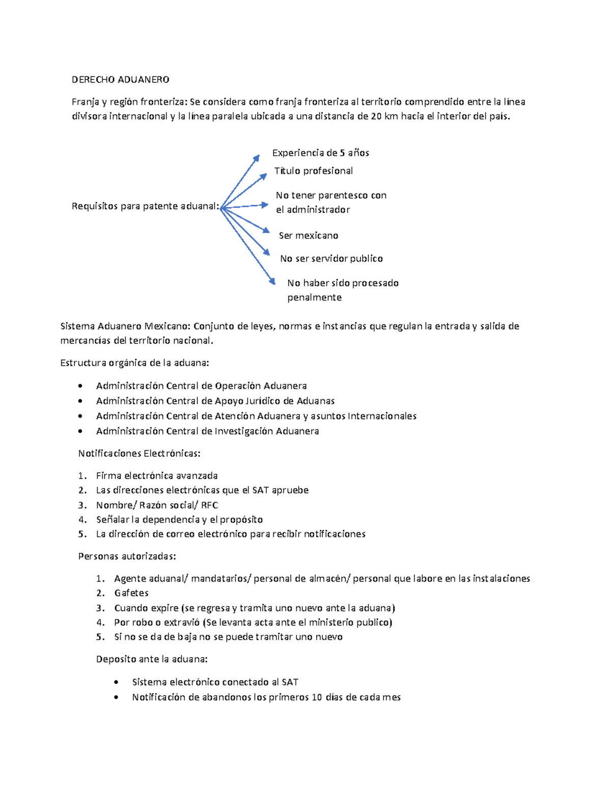 Derecho Aduanero Cuestionario - Warning: TT: undefined function: 32 Warning: TT: undefined ...