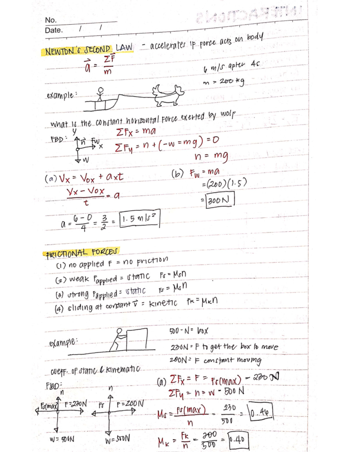 Force - Physics 1 for Engineers - Studocu