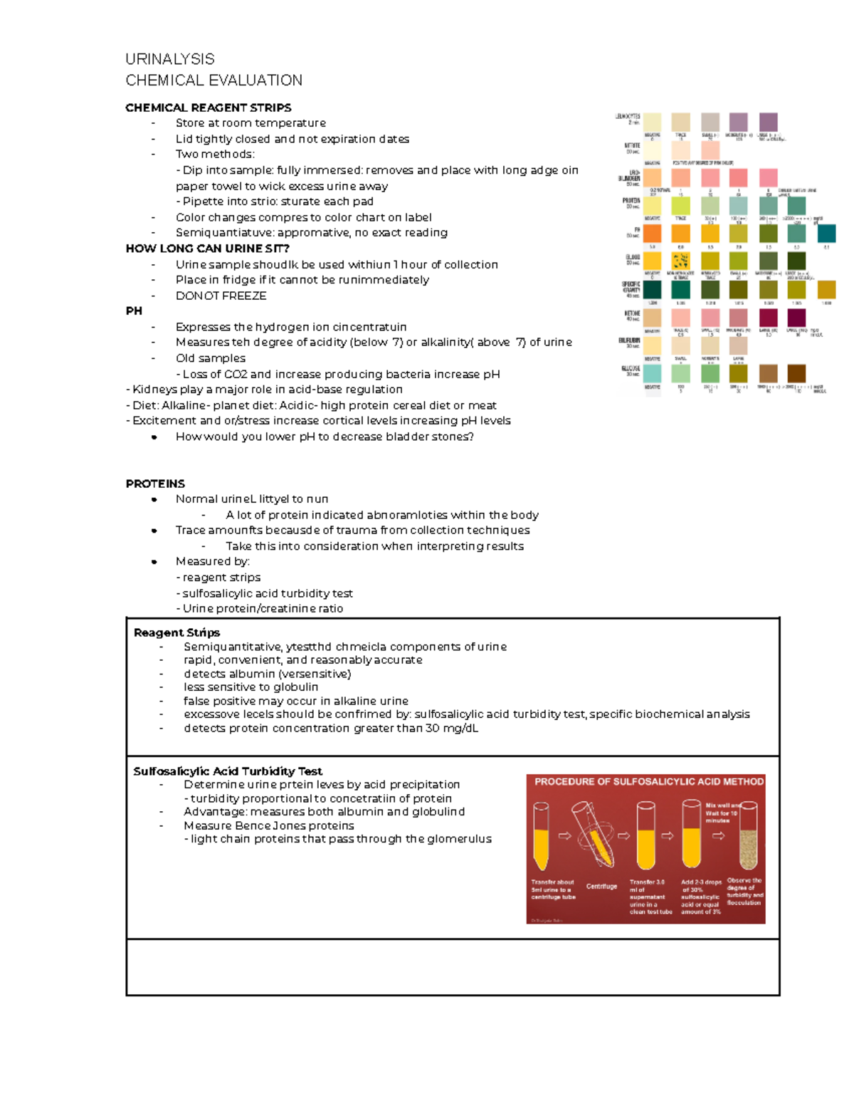 Urine Chem Evaluation - URINALYSIS CHEMICAL EVALUATION CHEMICAL REAGENT ...