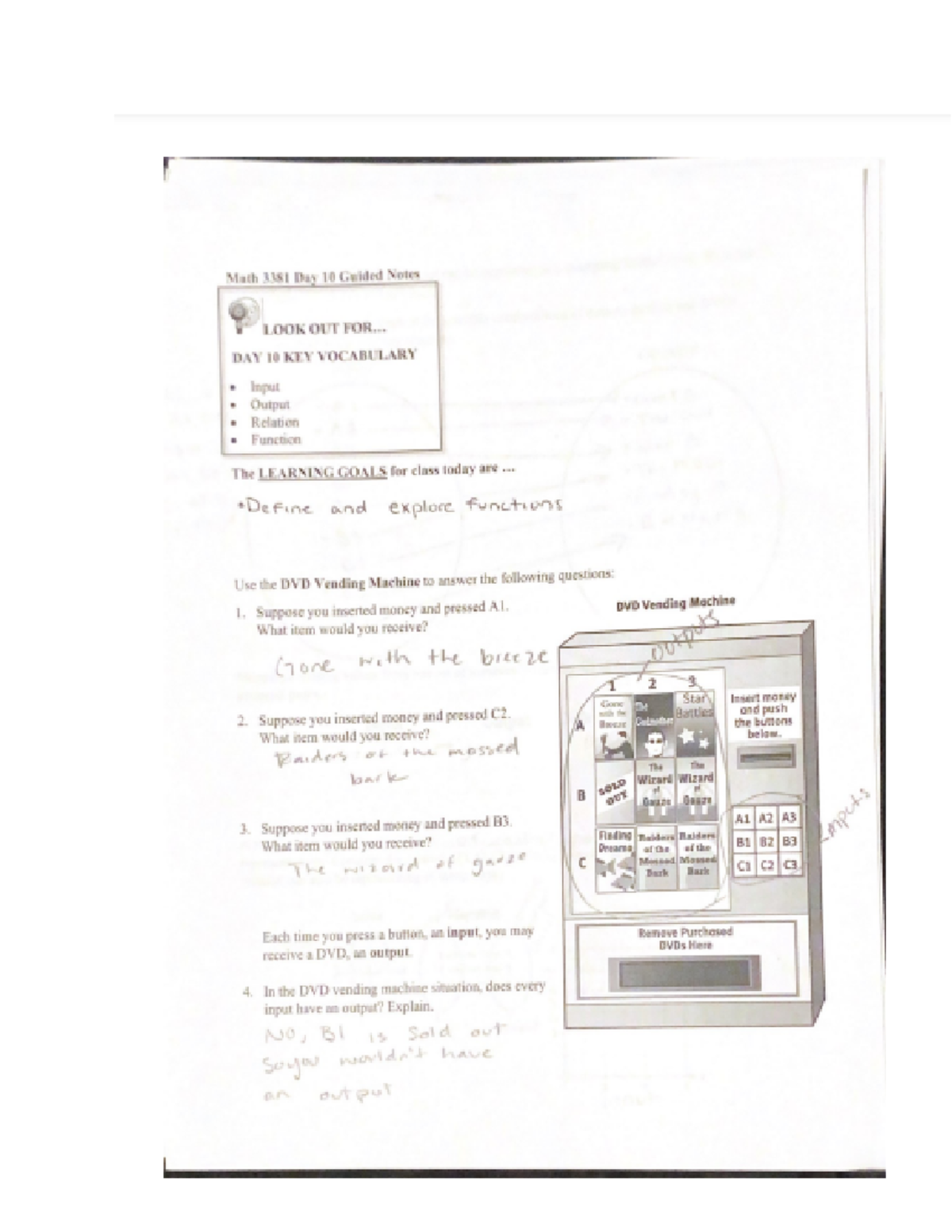 Math 3381 Day 10 Guided Notes - MATH 3381 - Studocu