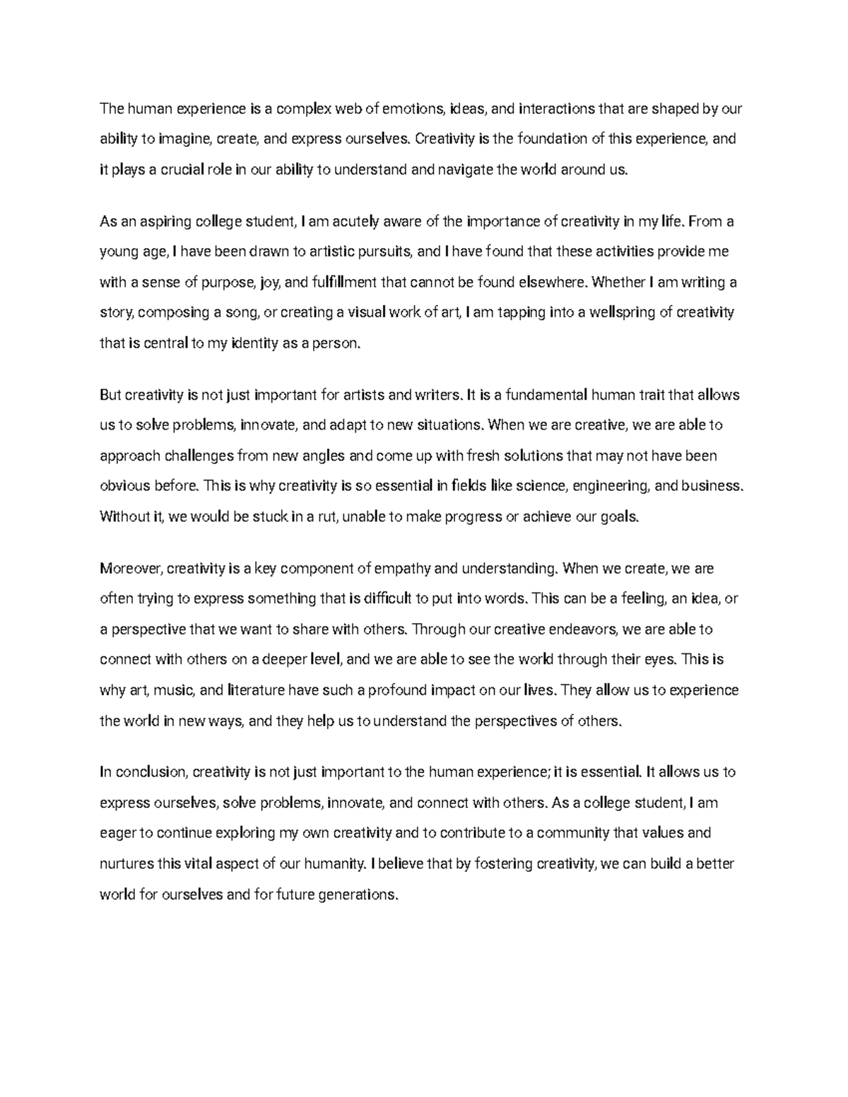 The human experience is a complex web of emotions - Creativity is the ...