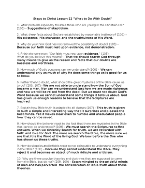 483382991 Steps to Christ Lesson 13 Study Guide Answers by DHMT docx ...