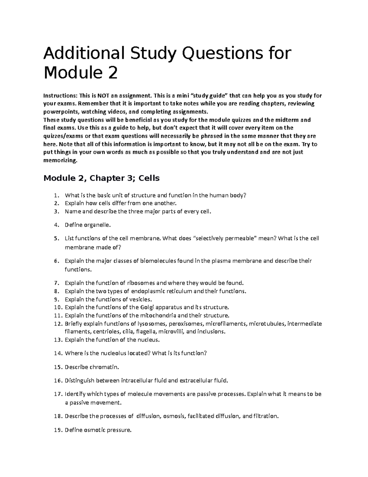 M02 Study Questions - Additional Study Questions for Module 2 ...