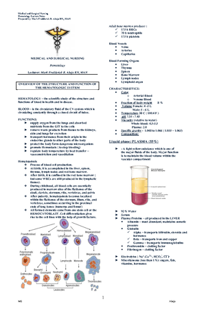 Pathophysiology - Summary Medical Surgical Nursing 2 - Subdural ...
