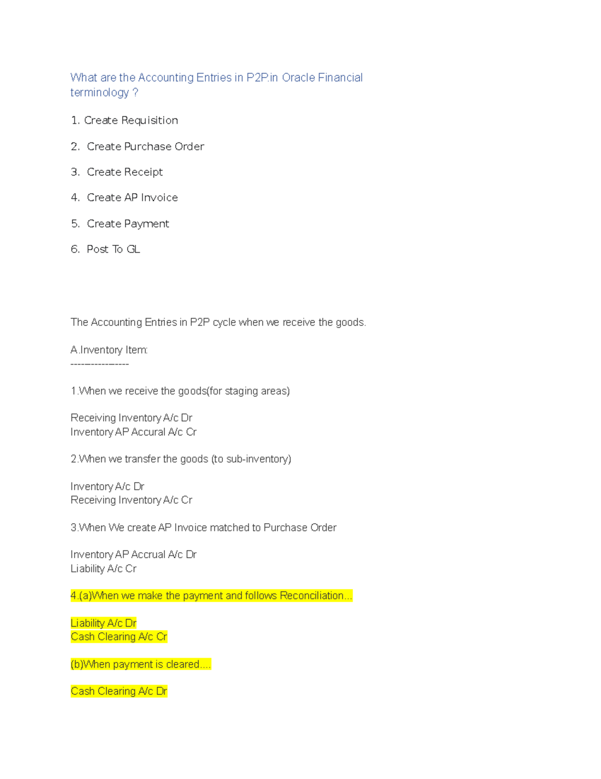 Entries - hooj - What are the Accounting Entries in P2P Oracle ...