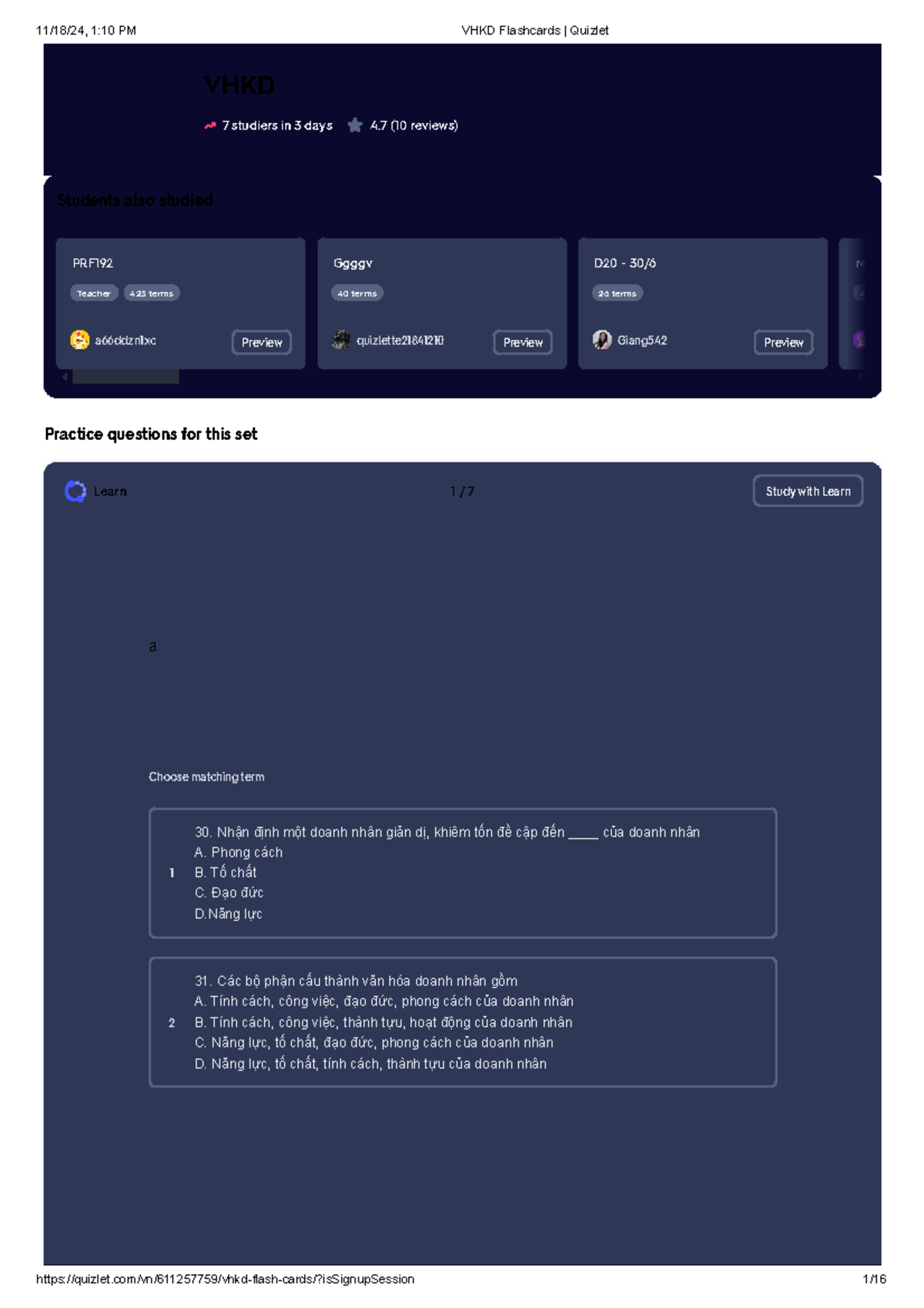 VHKD-Flashcards-Quizlet - VHKD 7 studiers in 3 days 4 (10 reviews) Students also studied ...