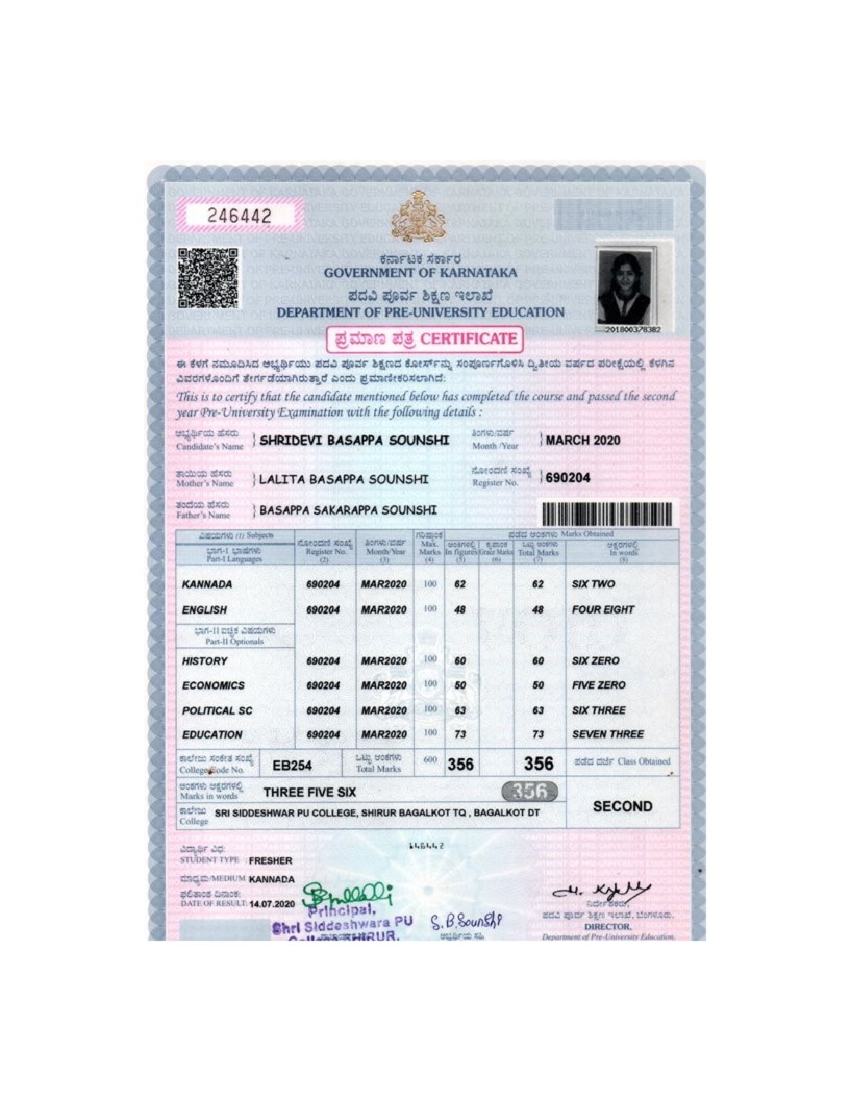 Shridevi pu - m,vb,n, - Bcom account - Studocu