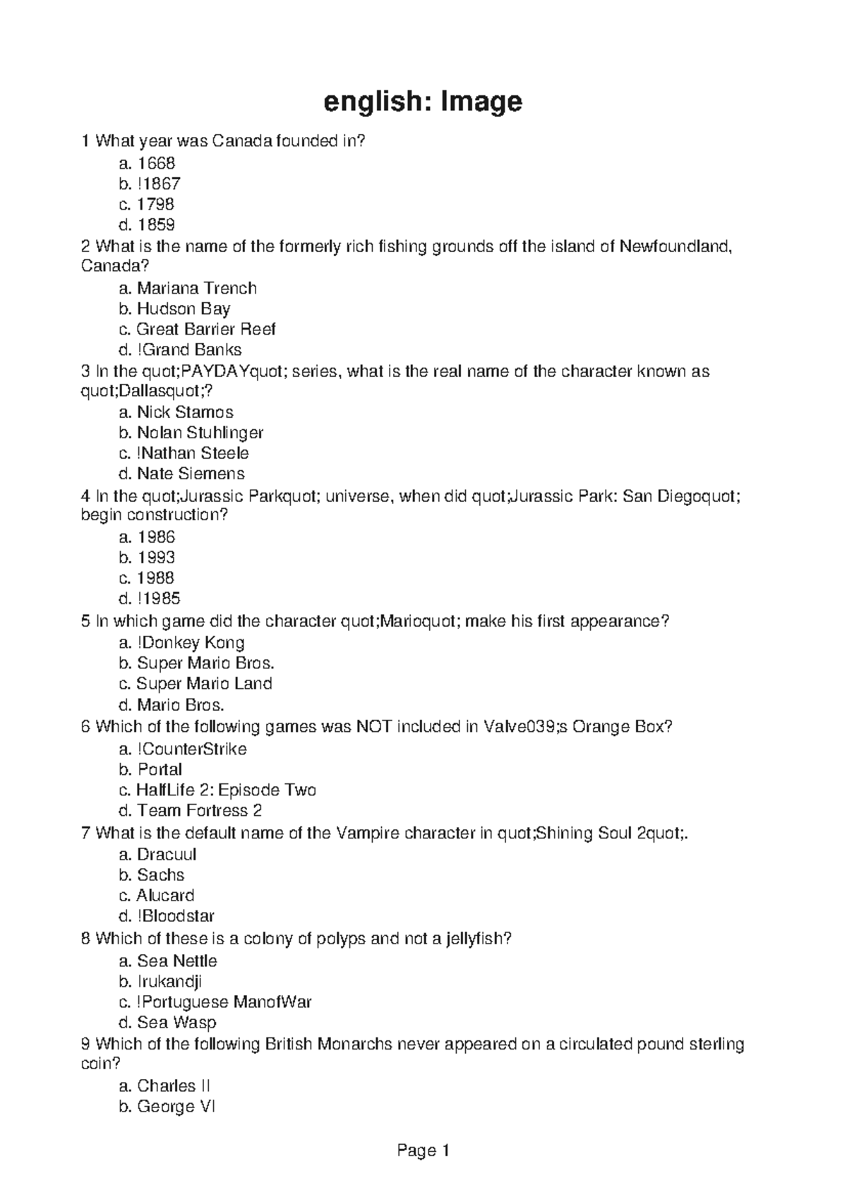 English Notes 4 - english: Image 1 What year was Canada founded in? a ...