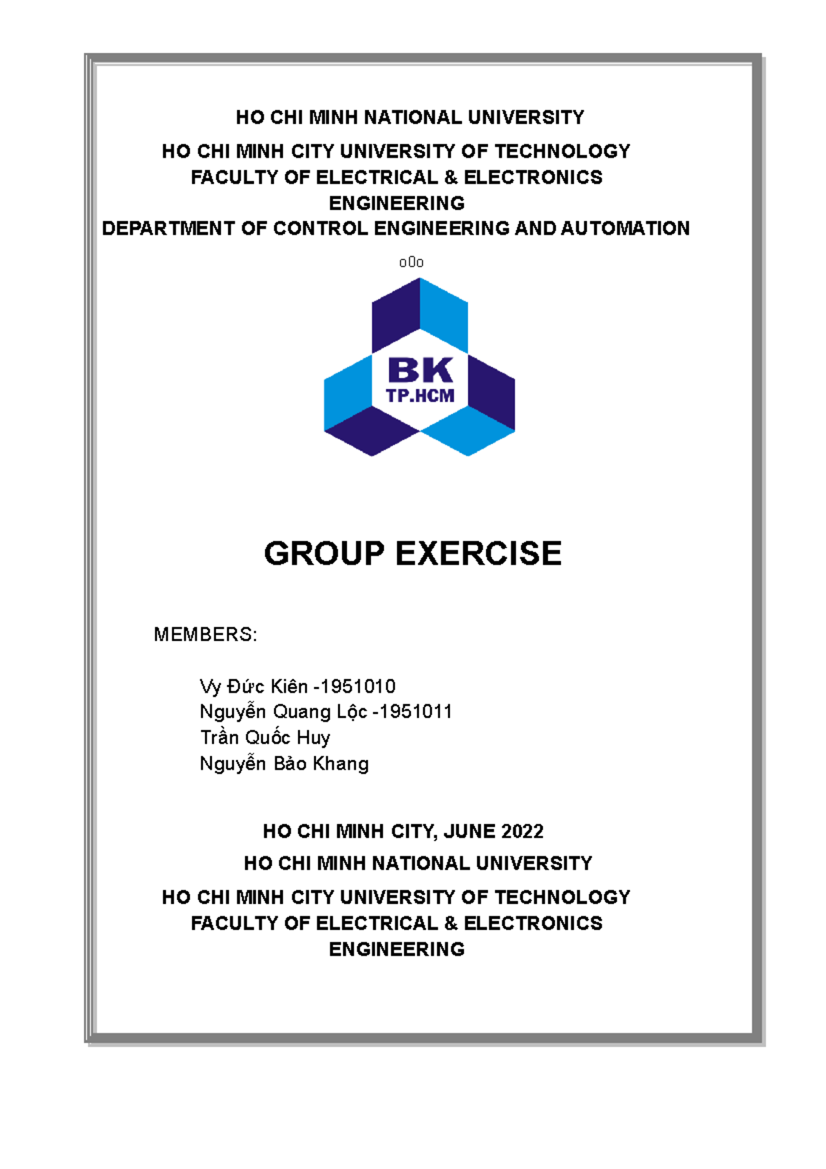 ESC Group 3 Question 2 - HO CHI MINH NATIONAL UNIVERSITY HO CHI MINH CITY UNIVERSITY OF ...