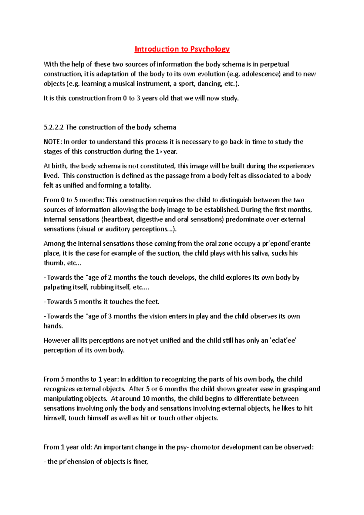 Introduction to Psychology 15 - Introduction to Psychology With the ...