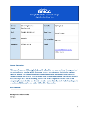 EDU Field Note Template - EDU 201 – Site Visit: - Studocu