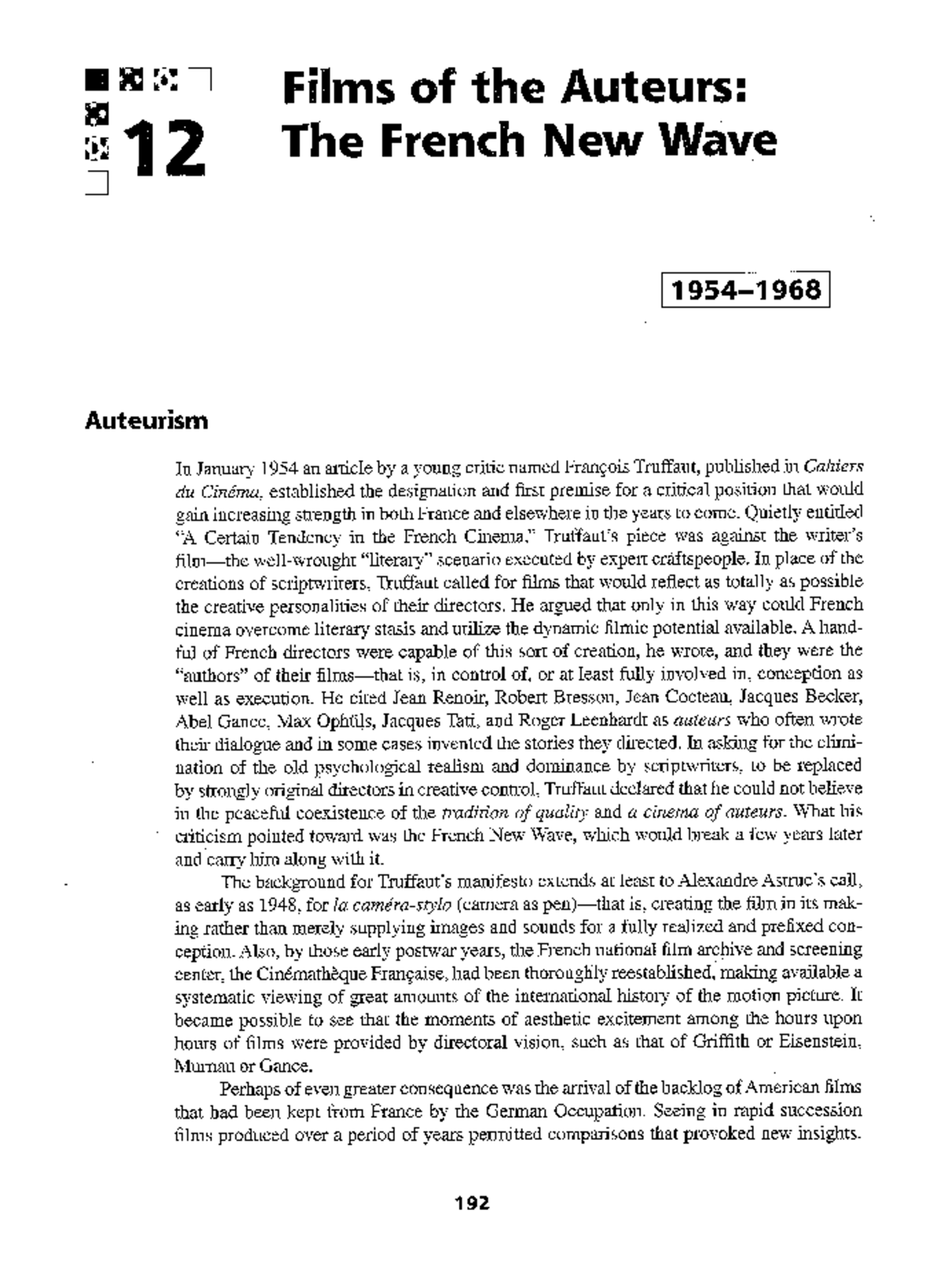 A history of film, ch.12 - VSAR 361 - Studocu