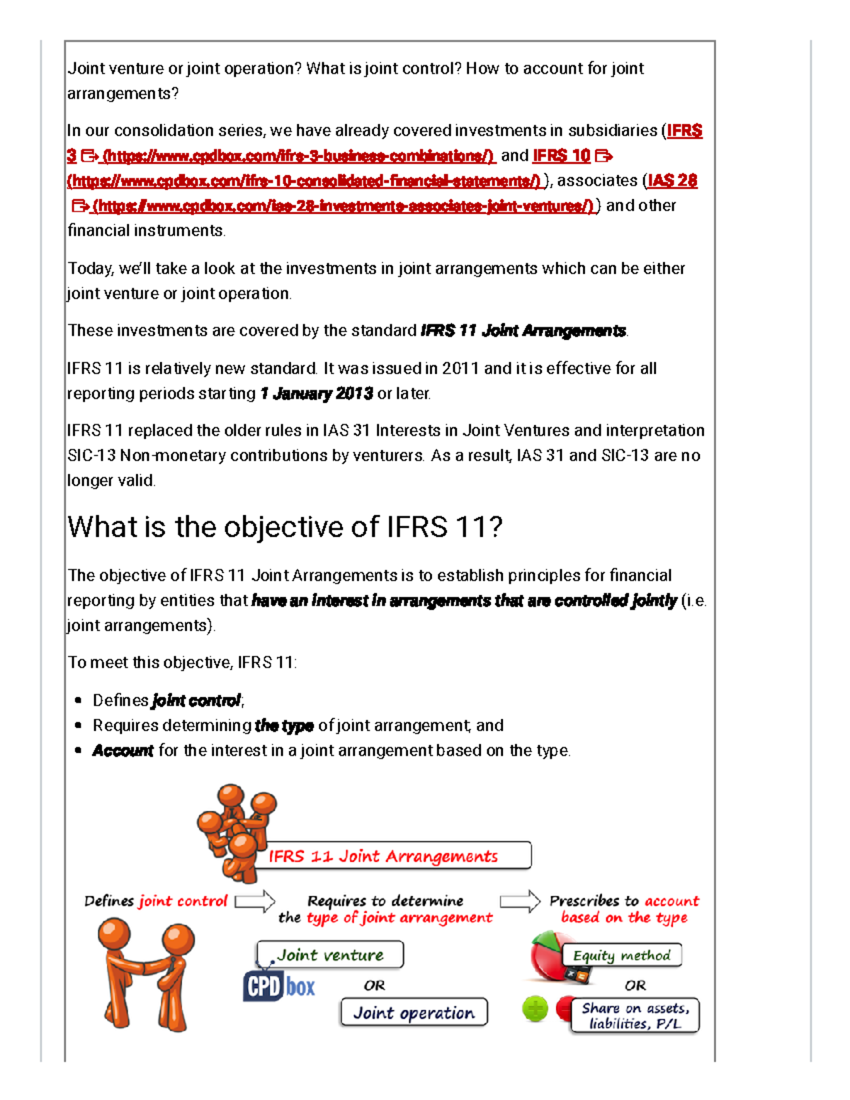 Topic Joint Arrangements - Joint venture or joint operation? What is ...