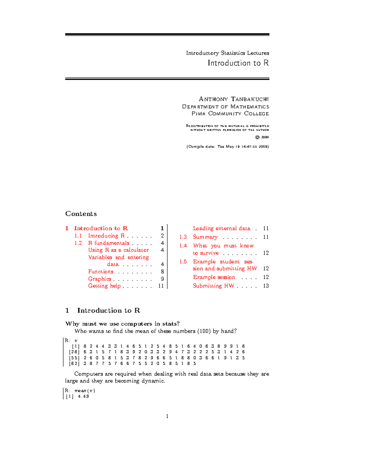 Introduction to R for Statistics - Studocu
