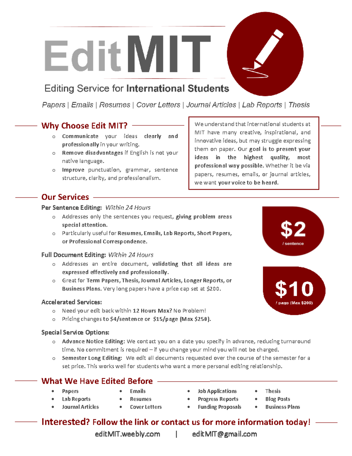 Edit MIT Flyer 2-first course intro - Interested? Follow the link or ...