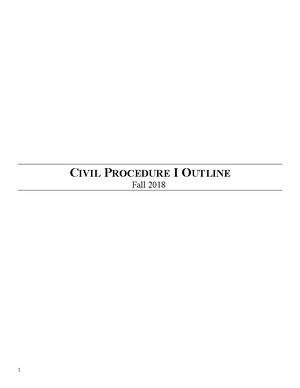 Civ Pro Rules Flow Chart - ! Civil Procedure Review I. Jurisdiction II ...
