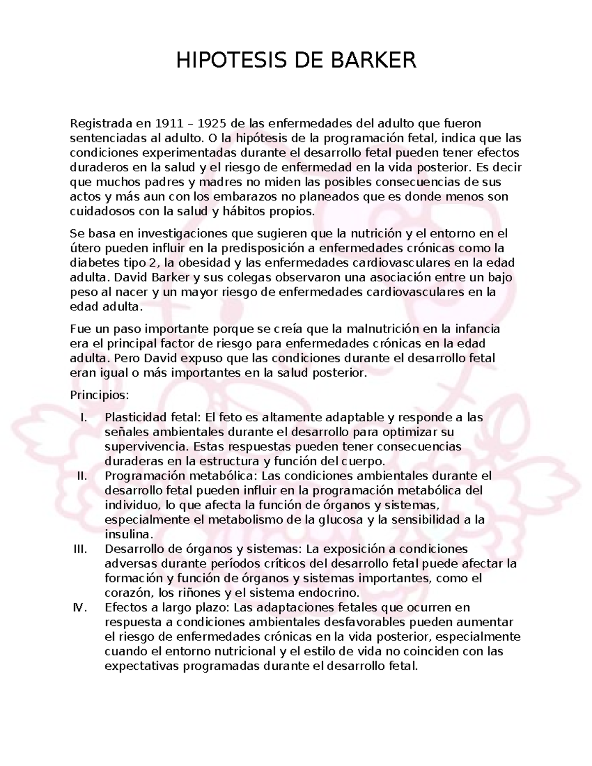Hipotesis DE Barker - resumen ensayo - HIPOTESIS DE BARKER Registrada ...