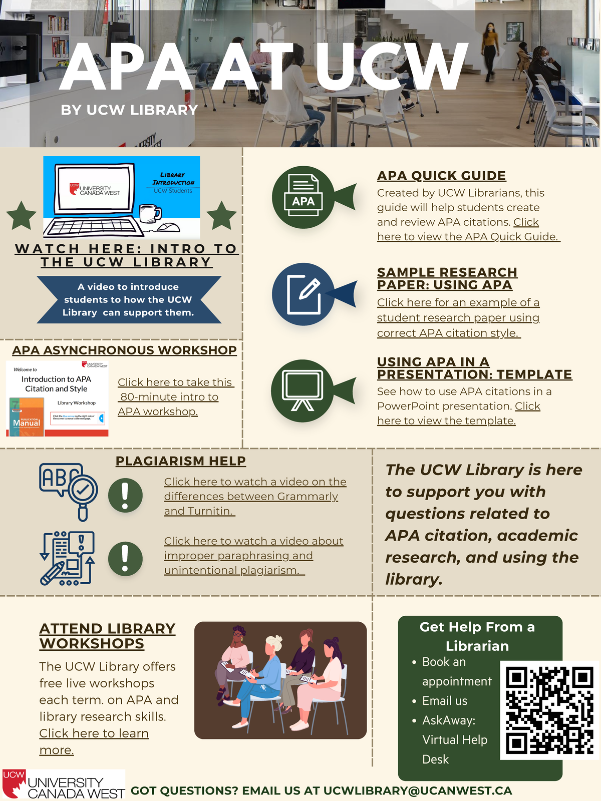 UCW Library APA Handout - Created by UCW Librarians, this guide will ...
